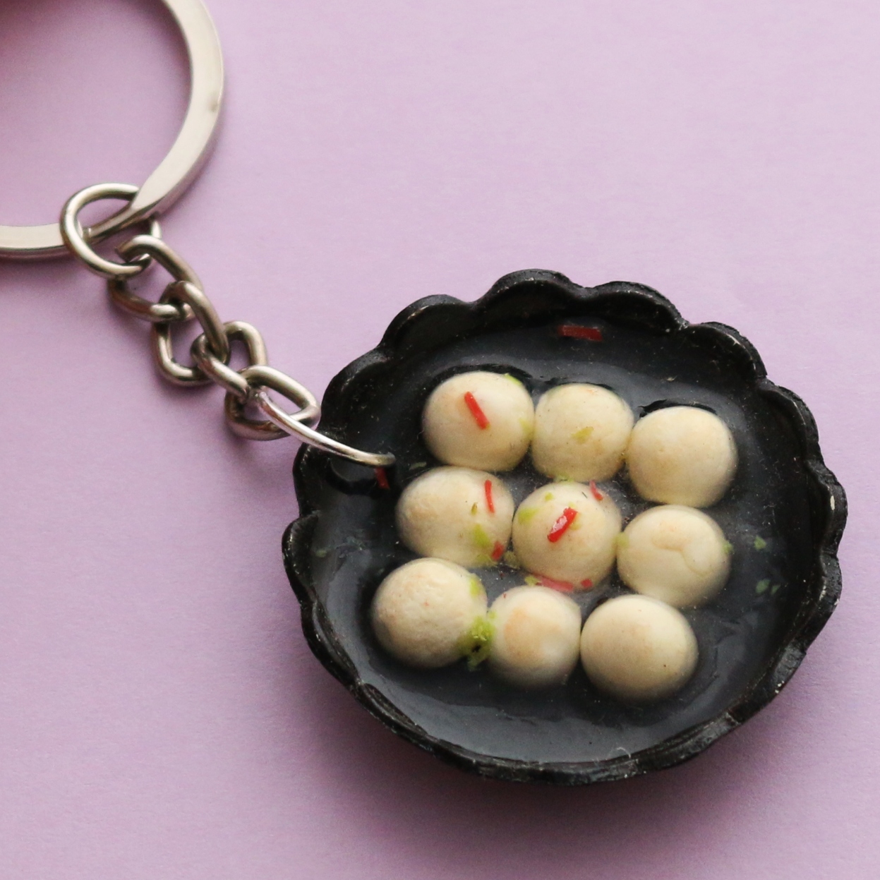 Pani Puri Miniature Keychain – CN Arts Miniatures